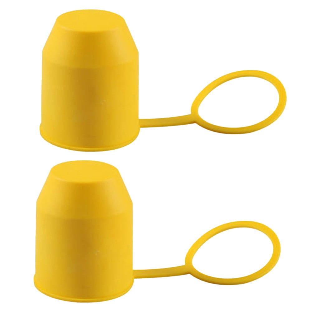 Universal 2Pcs Trailer Hitch Ball Tow Bar Cover Protection Cap for ...