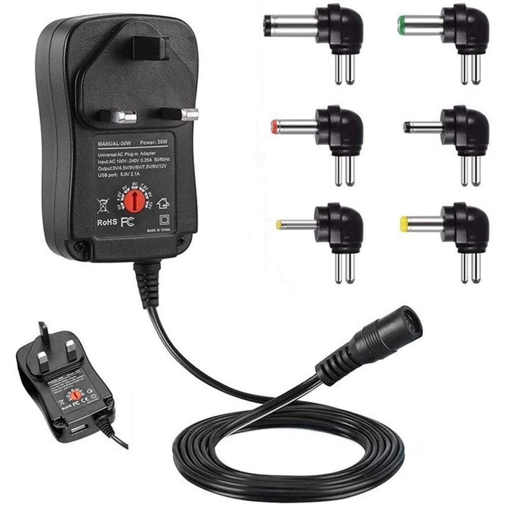 Universal 3-12V 30W Multi Voltage AC/DC Power Adapter Power Supply ...