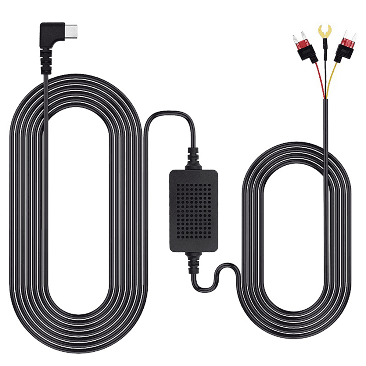 Universal 3.5M Car Dash CAM Wire 12/24V to 5V 3A Vehicle DVR Hardwire ...