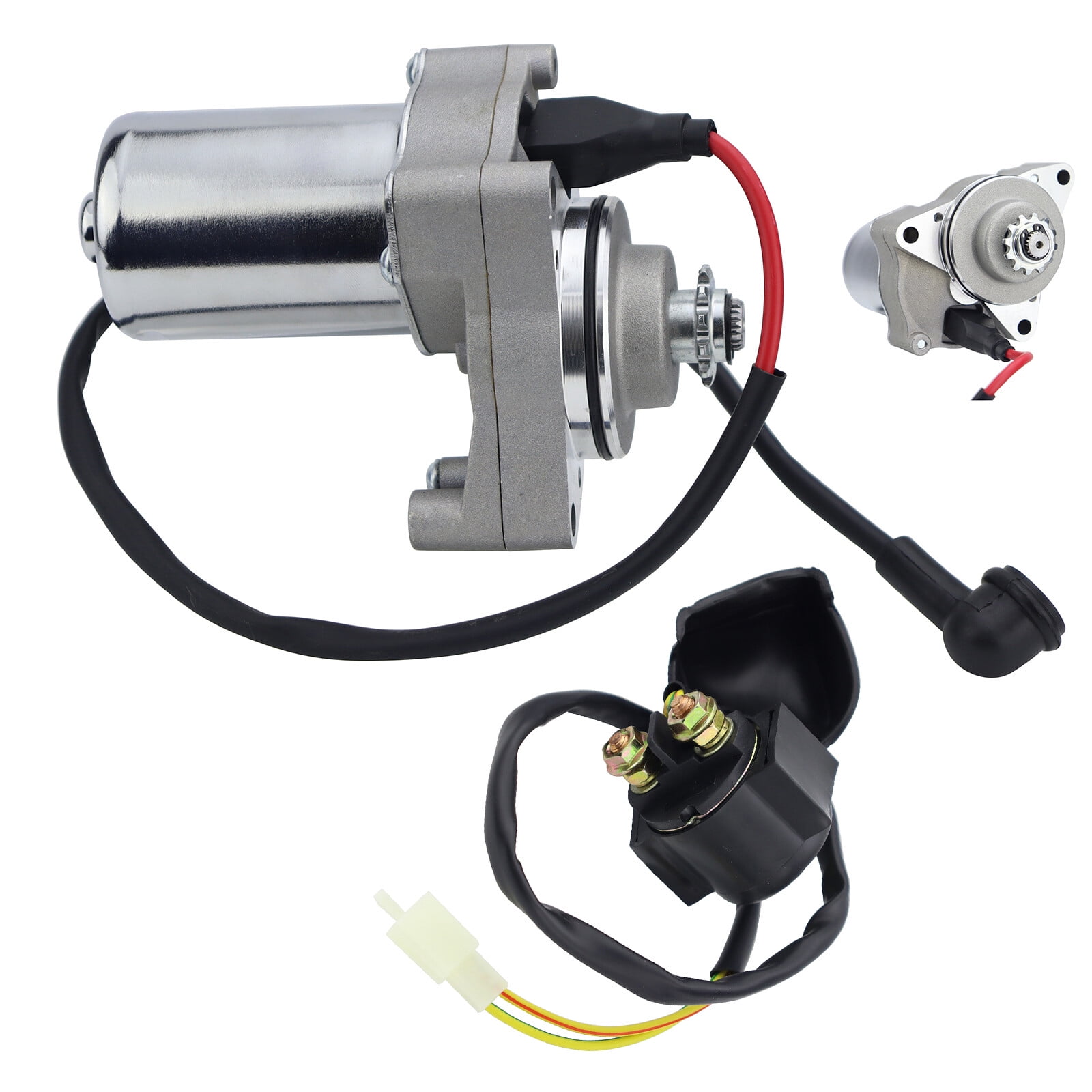 Universal 3-Bolt ATV Starter Motor - Compatible with 90cc/110cc/125cc ...