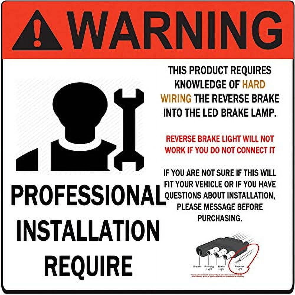 Universal 3" LED Tow Hitch Cover Light - fits 2" inch Receiver Hitch ...