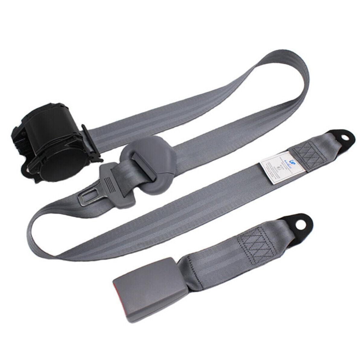 Universal 3 Point Safety Seat Belt, 11.8Ft Adjustable Retractable Car ...