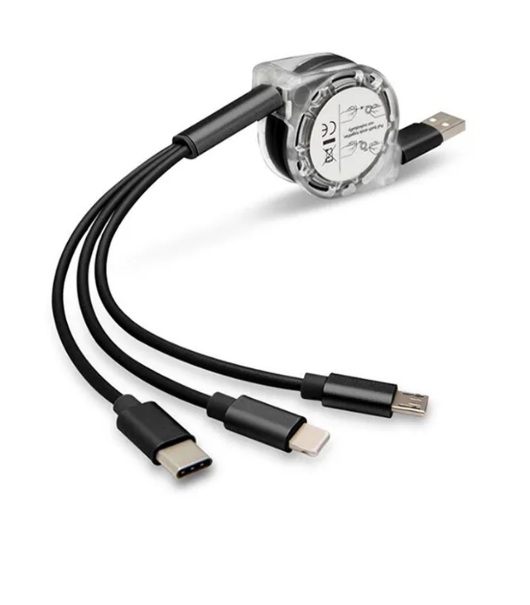 onn. 3.5 ft. Sync and Charge Cable with Micro USB Connector, White ...