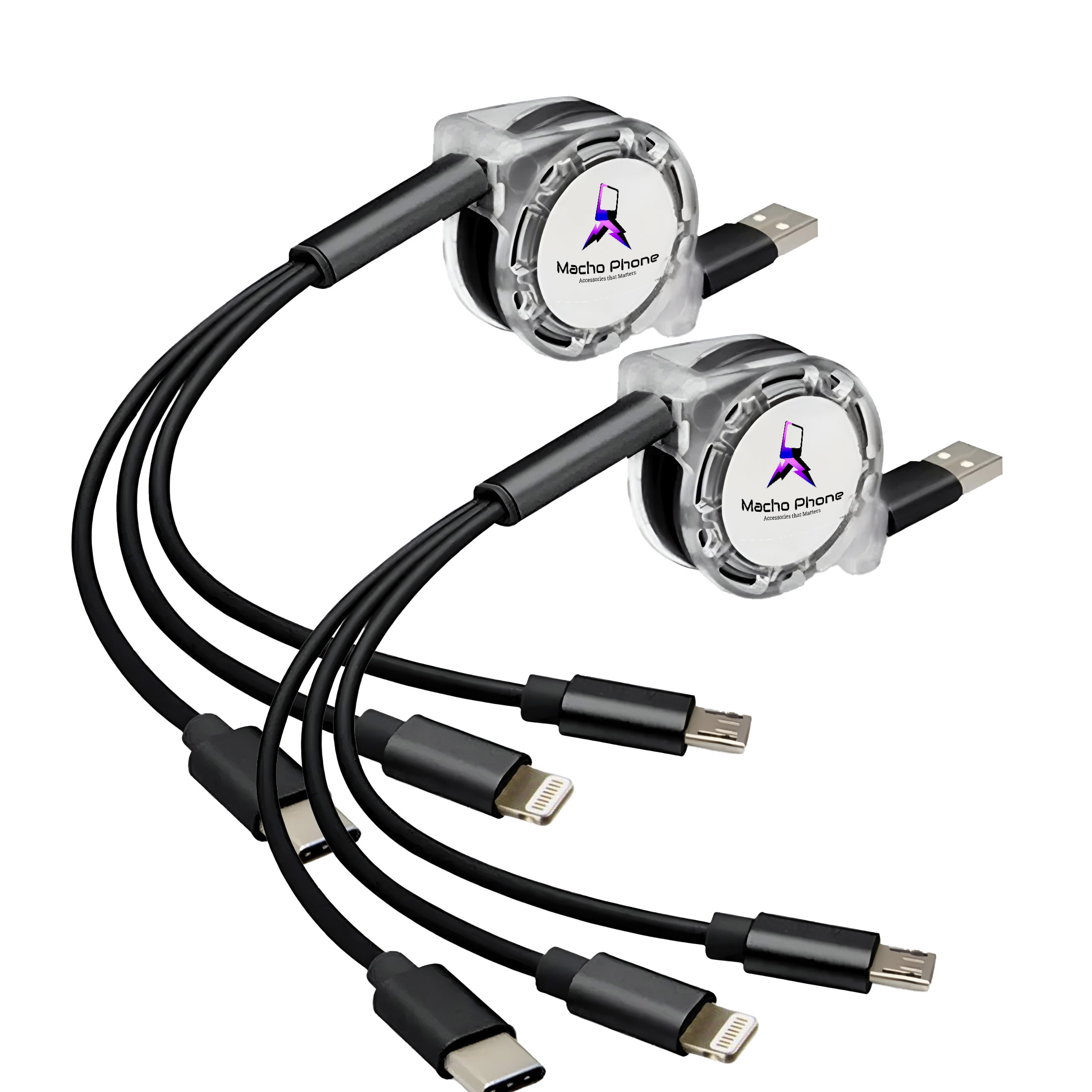 Micro USB to USB 2.0 retractable 3.2 Feet Charge and Sync cable for ...