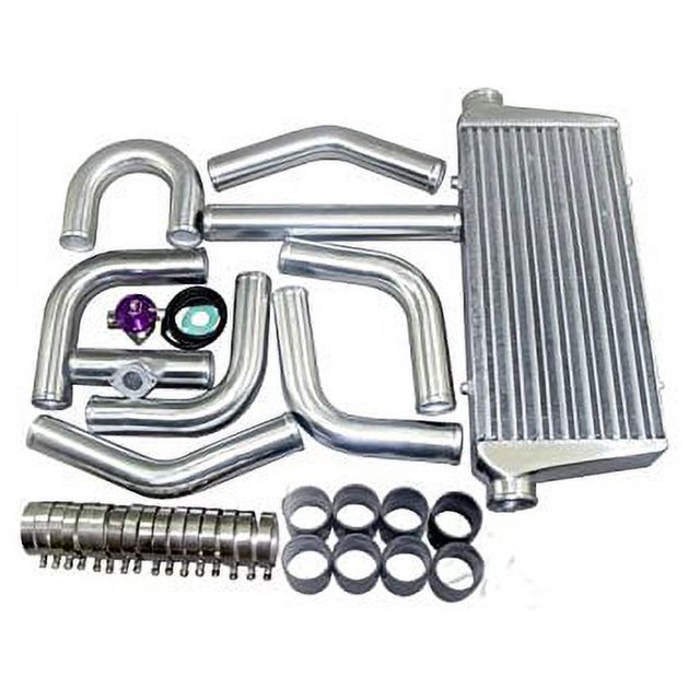 Universal 30.75"x11.75"x3" Intercooler Piping Kit + BOV IMPREZA WRX Sti ...