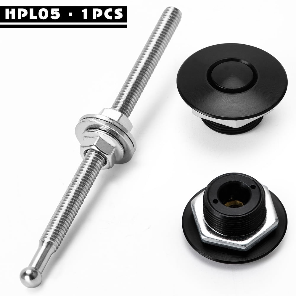 Universal 32mm/1.25" Push Button Billet Hood Pins Lock Clip Kit Engine ...