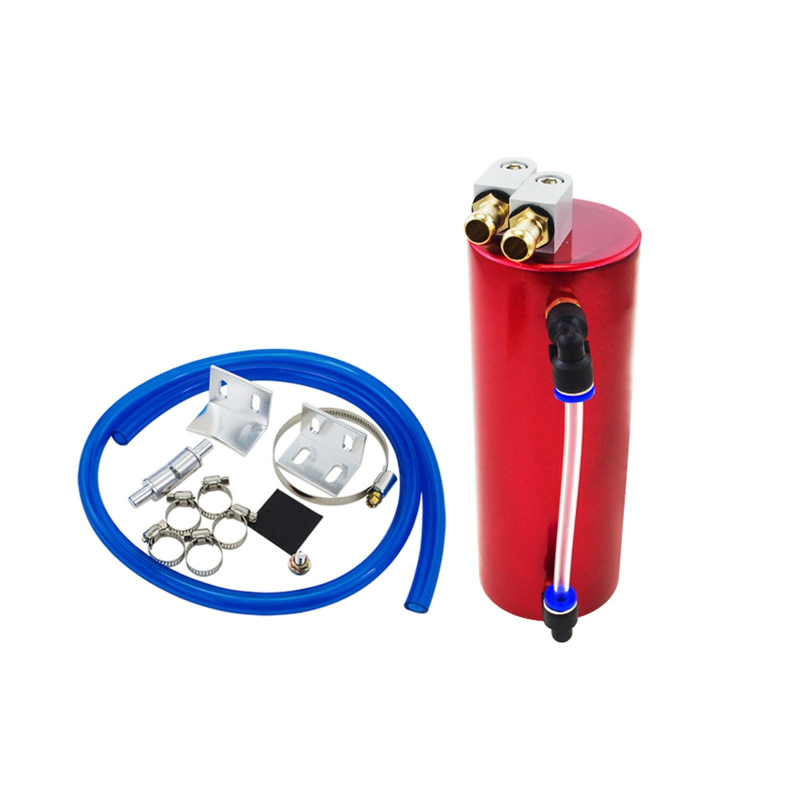 Universal 350ML Aluminum Racing Oil Catch Tank/Can Round Can Reservoir ...