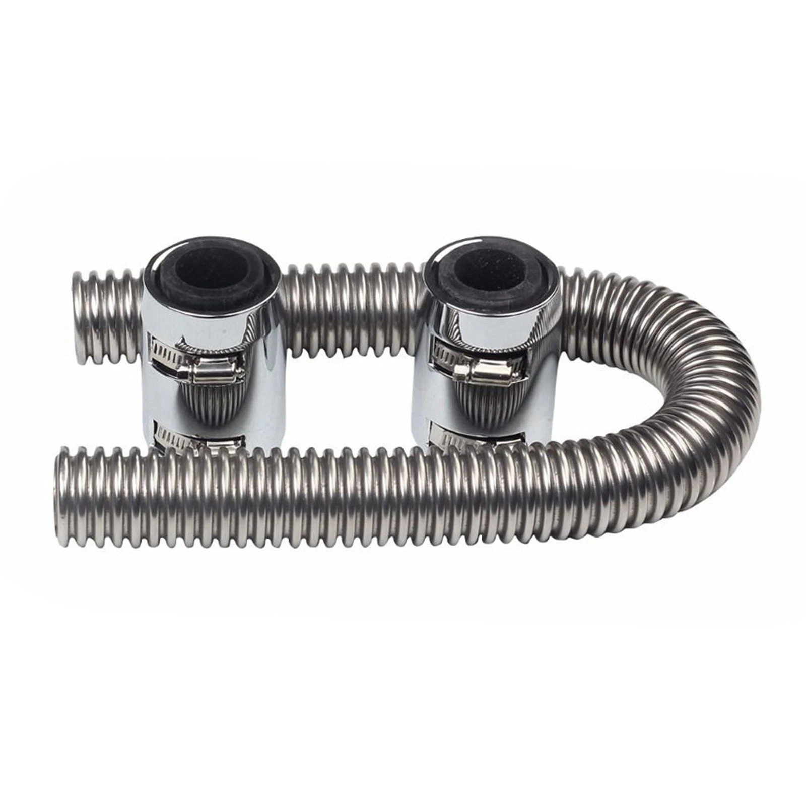 Universal 36 inch Chrome Flexible Stainless Steel Radiator Water Hose ...