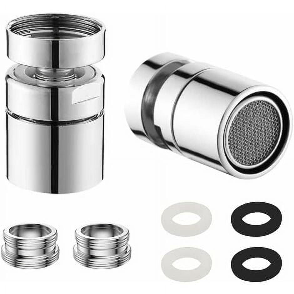 Universal 360° Swivel Sink Faucet Aerator Set - 2 Pack, Water Saving ...