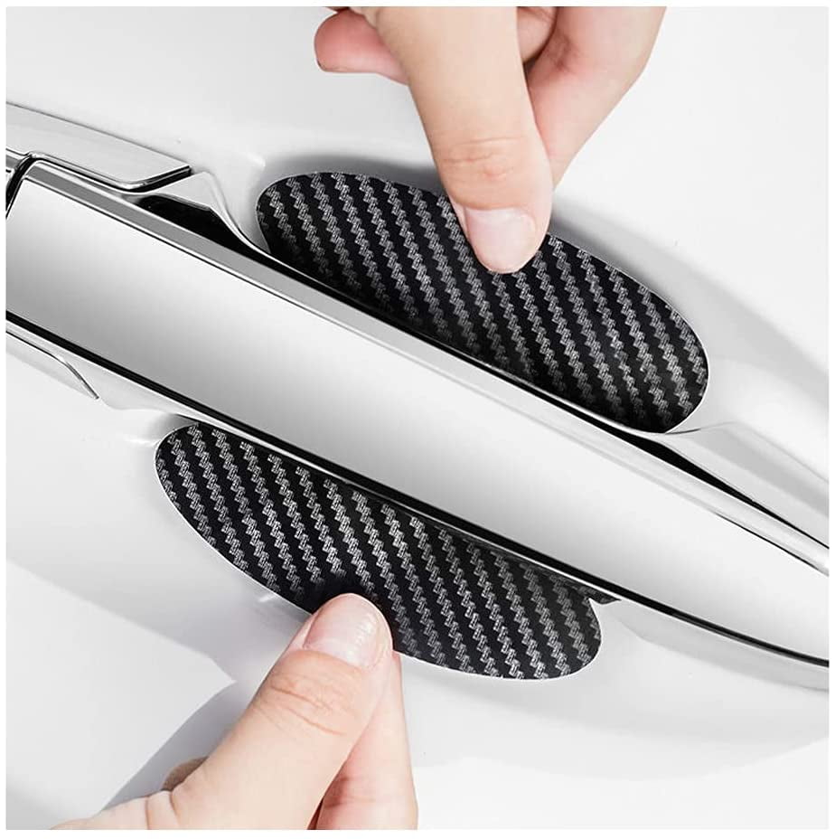 Universal 3D Carbon Fiber Car Door Handle Paint Scratch Protector ...