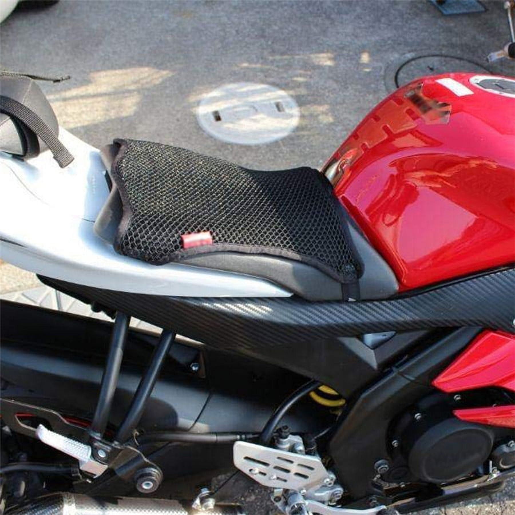 Universal 3D Mesh Fabric Motorcycle Seat Cover Sun insulation Cushion ...