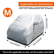 Yunnyp Universal Car Cover, Waterproof Dustproof Full Coverage, Silver ...