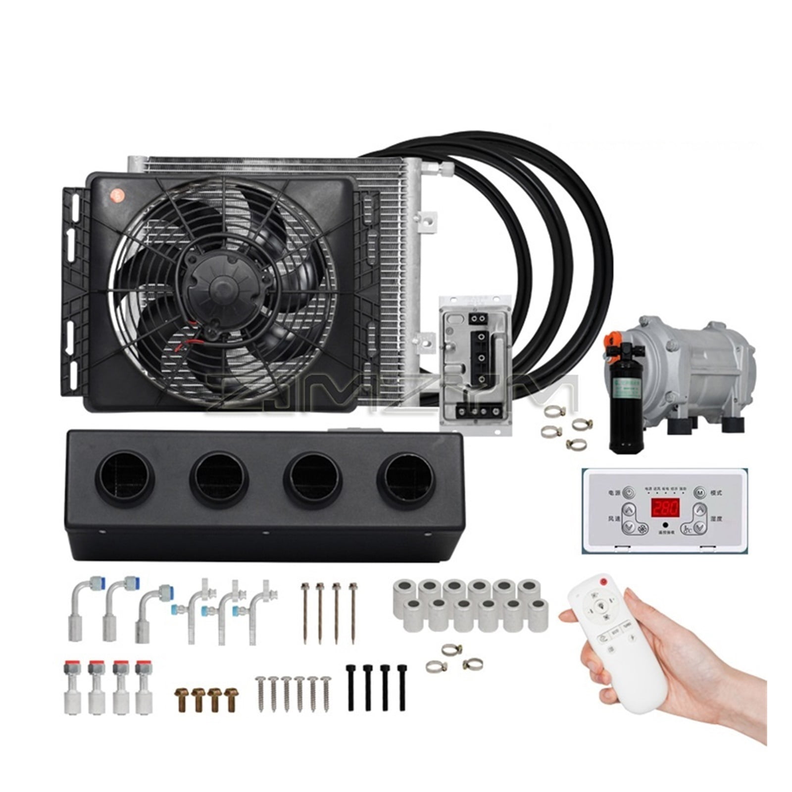 Universal 4 Holes 2 Holes Auto Electric Air Conditioning, Compressor ...