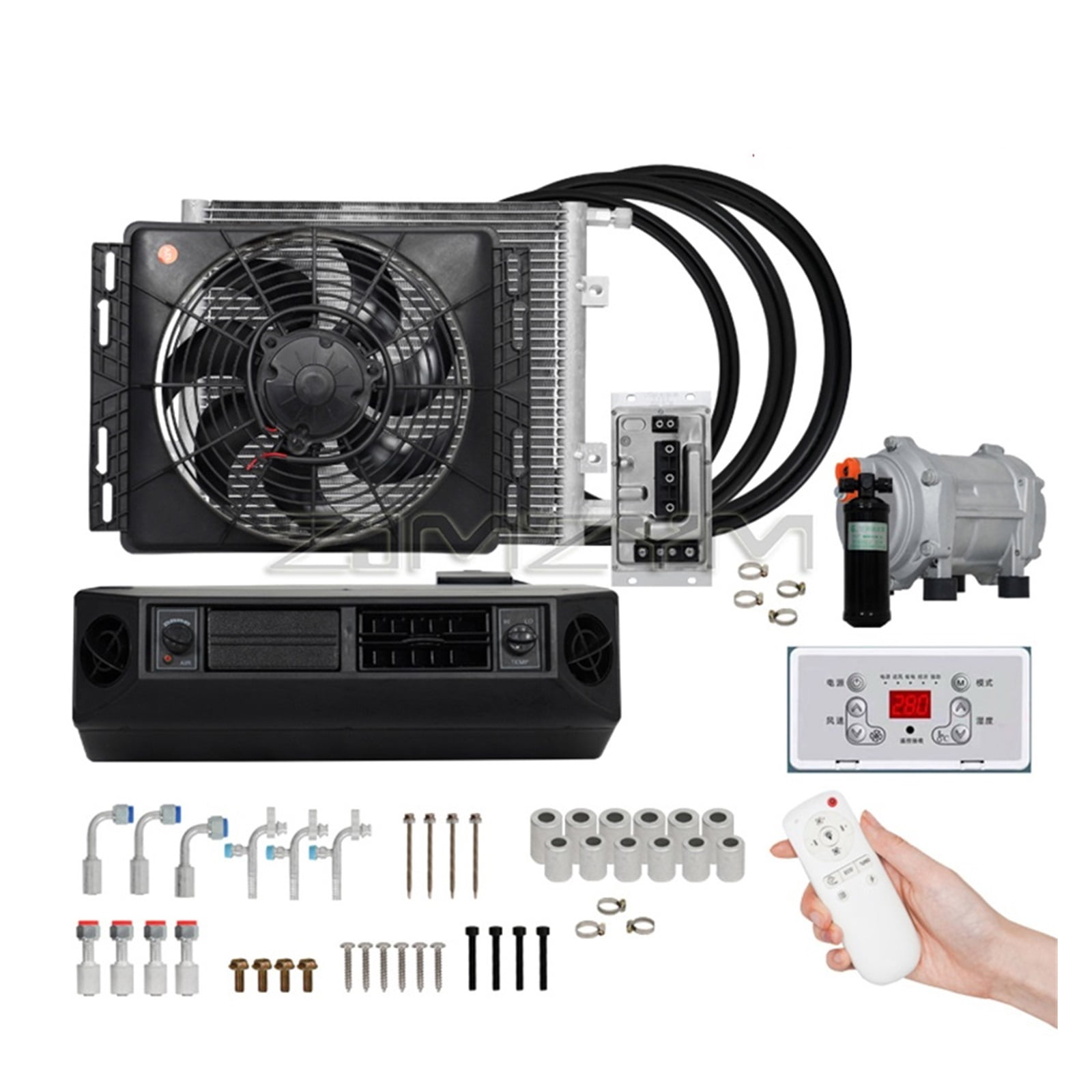 Universal 4 Holes 2 Holes Auto Electric Air Conditioning, Compressor ...