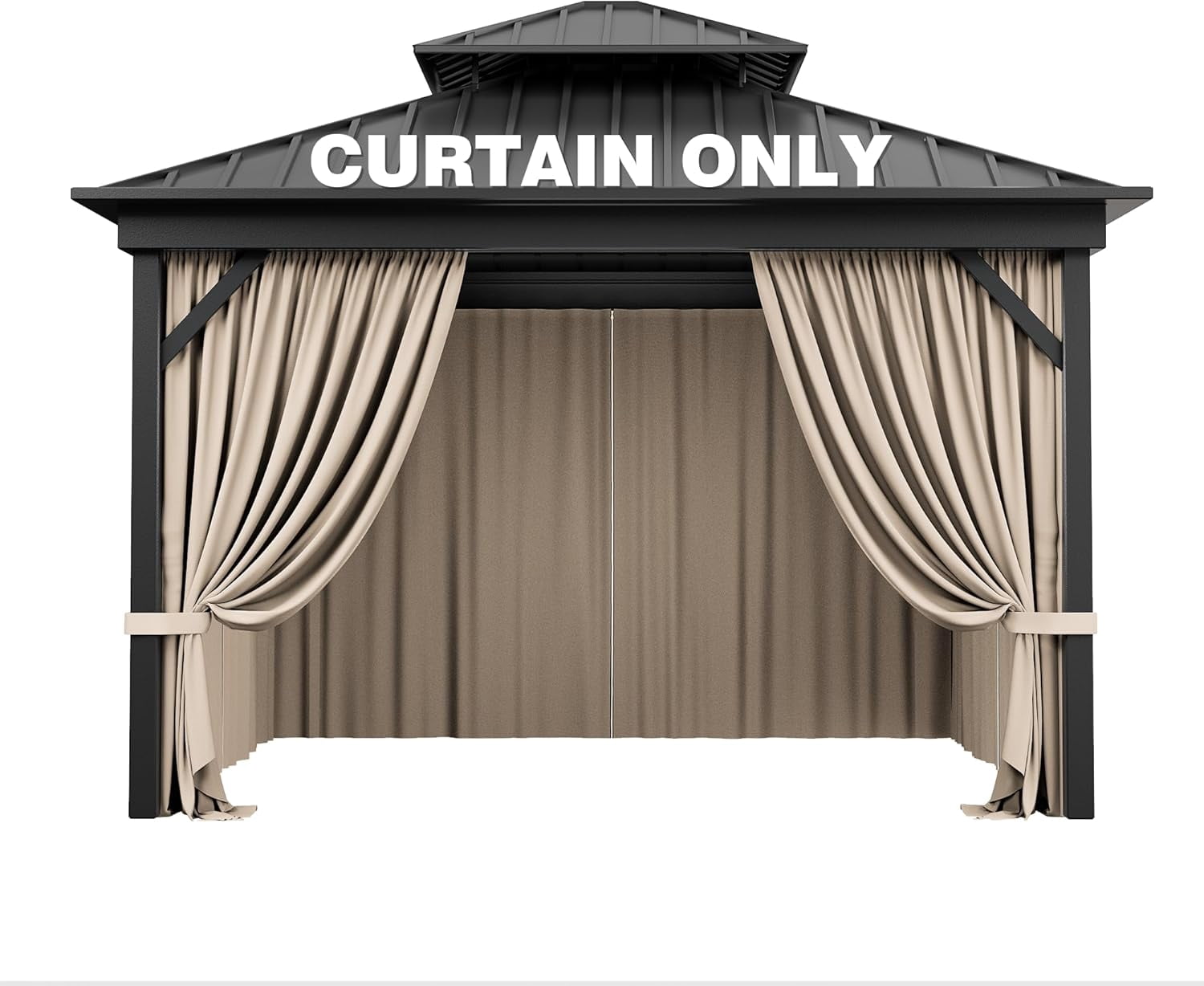 Universal 4-Panel Sidewalls 10' X 10' Gazebo Curtain Replacement ...