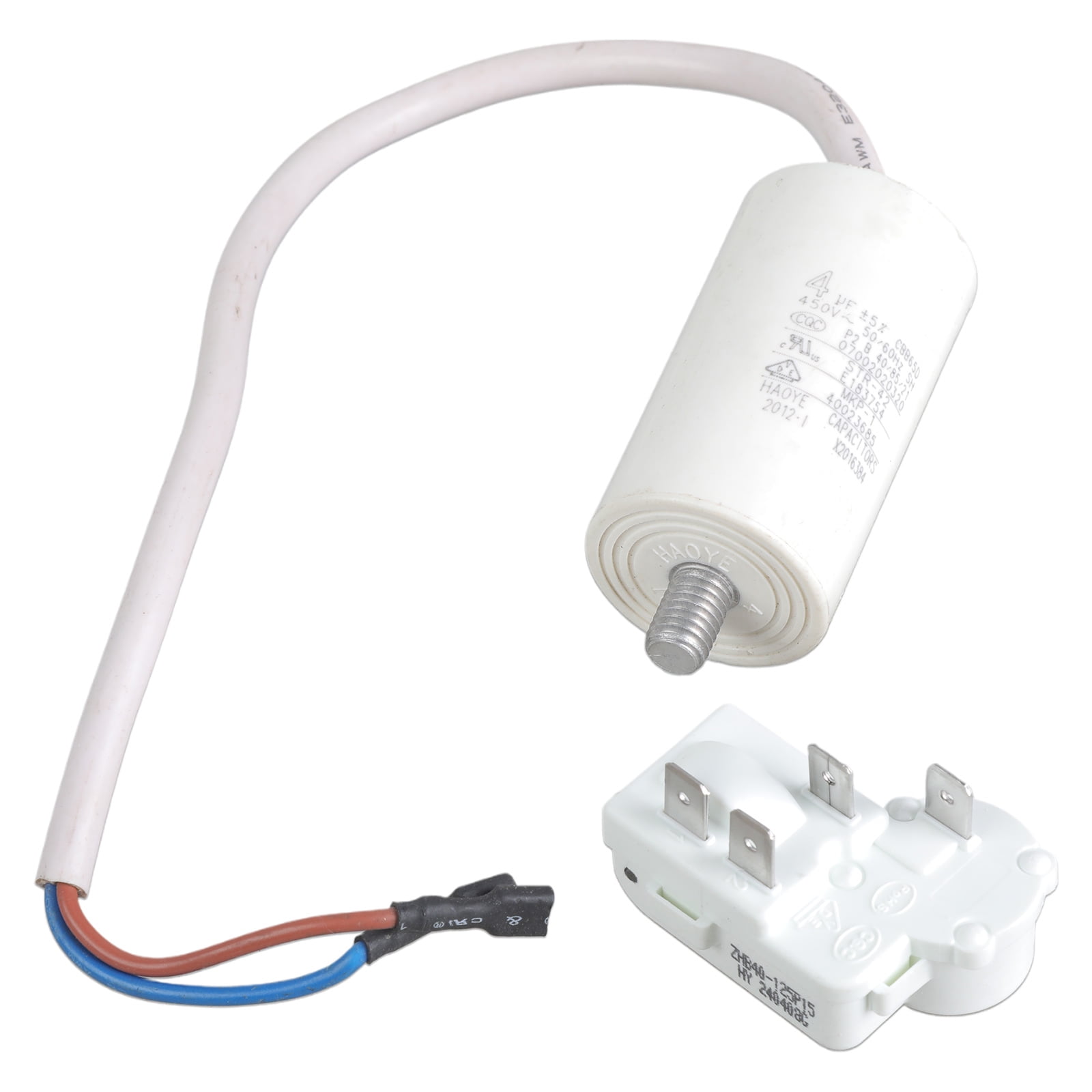 Universal 4 Pin Refrigerator Starters Overload Protector Compressor PTC ...
