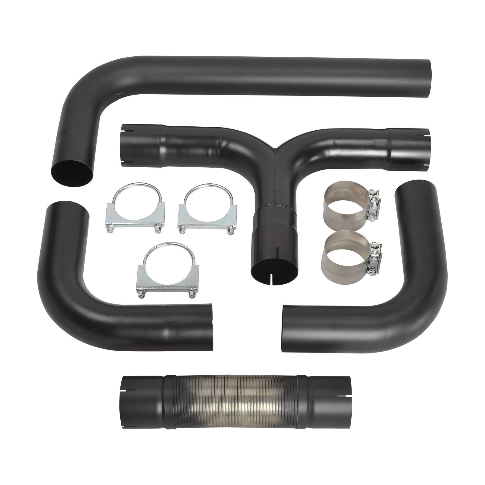 Universal 4" T-Pipe Exhaust System - 409 Stainless Steel, 1.5mm - Chevy ...