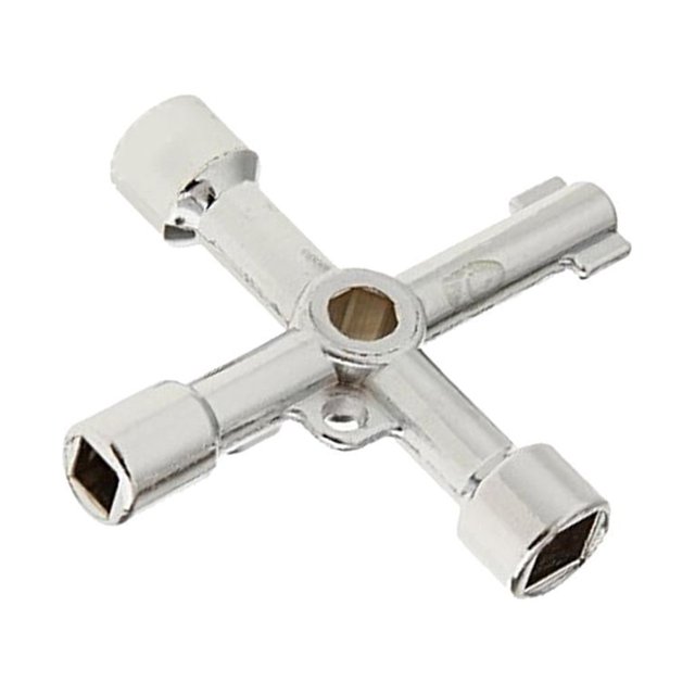 Universal 4-Way Utility Key Service Cross Key for Opening Water ...