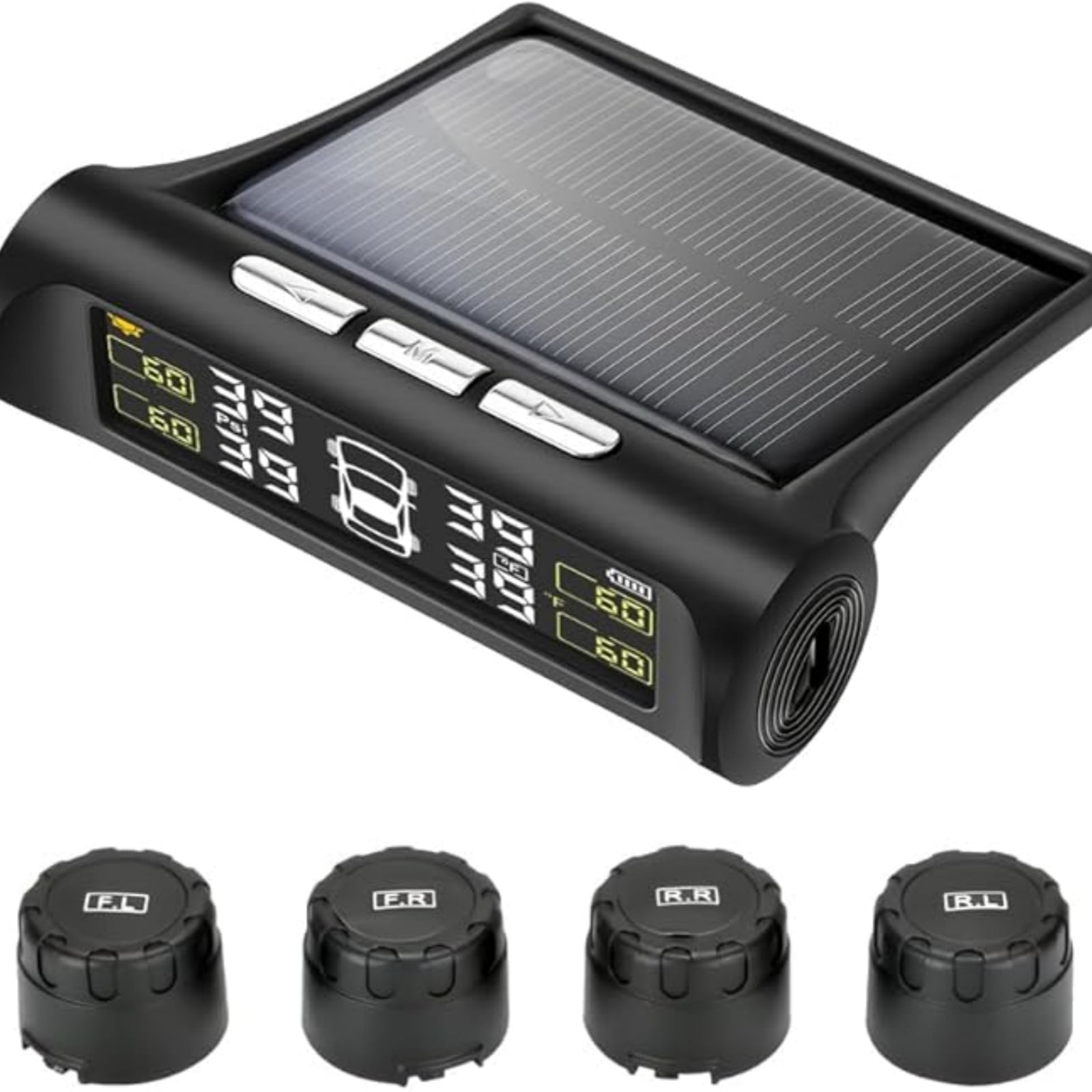 Universal 4-Wheel RV Tire Pressure Monitoring System - Wireless TPMS ...