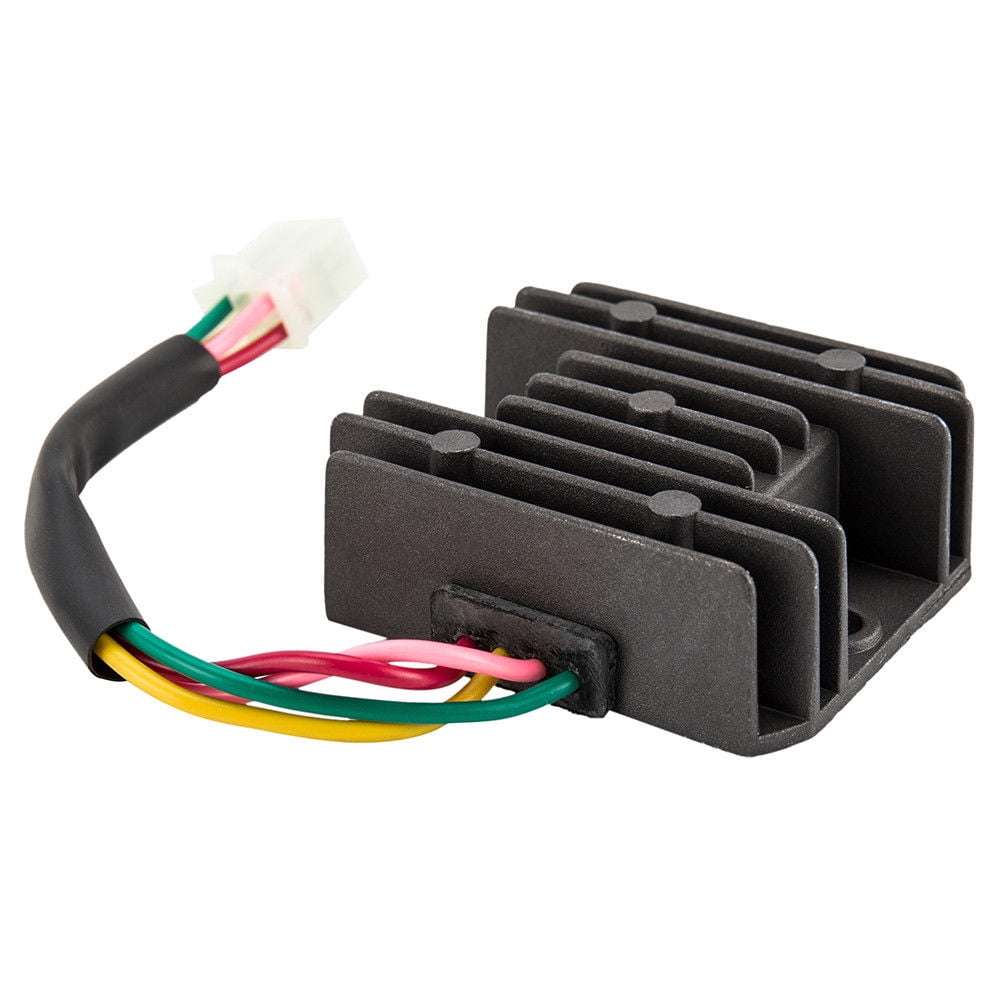 Universal 4 Wire Full Wave Black Motorcycle Regulator Rectifier 12V DC ...