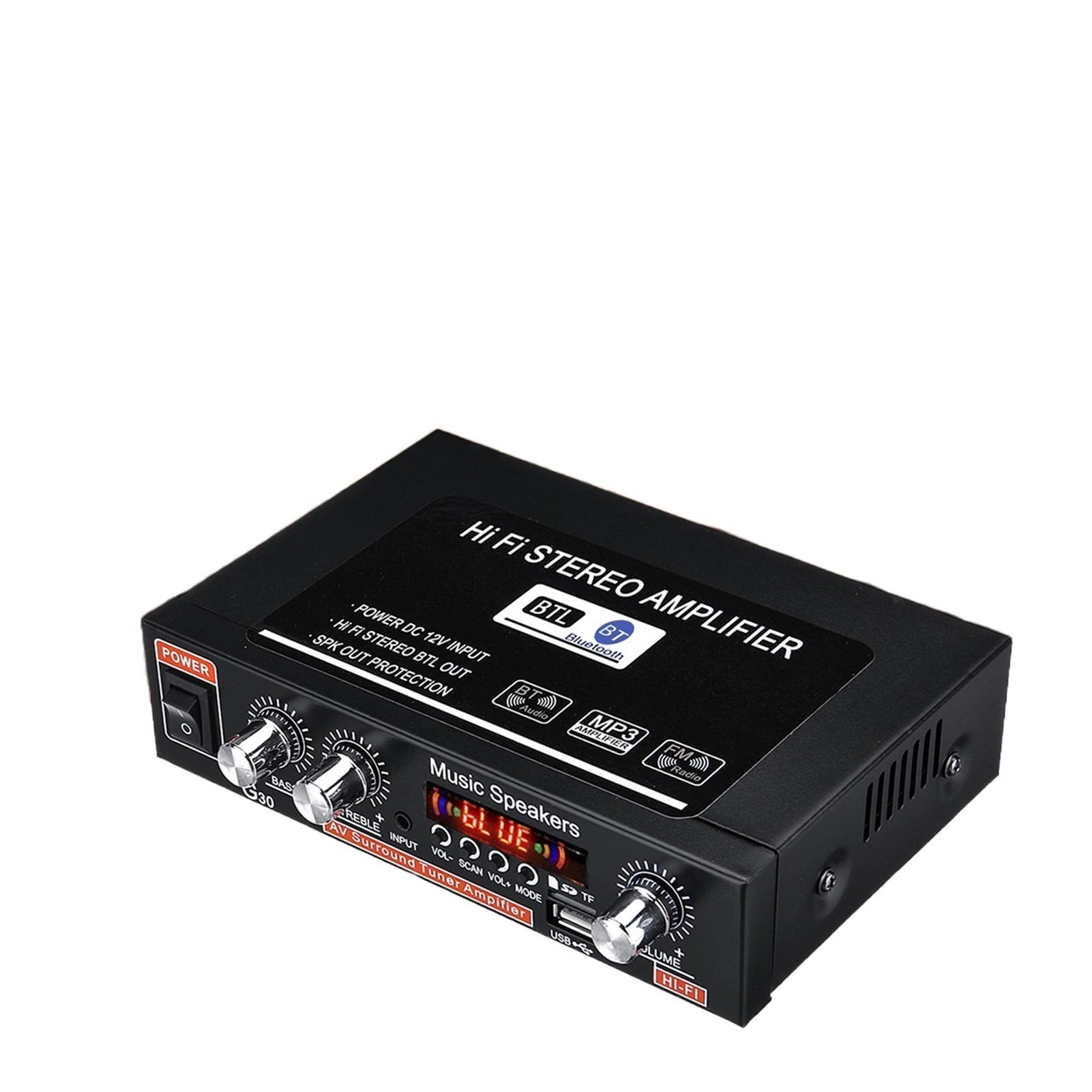 Universal 400W G30 HIFI Bluetooth Car Audio Power Amplifier FM Radio ...