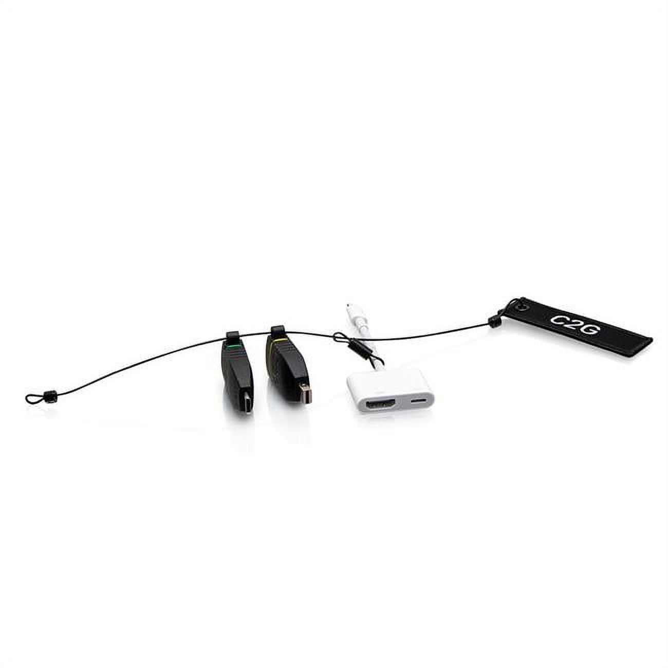 Universal 4K HDMI Adapter Ring with Color Coded Mini DisplayPort, USB-C ...