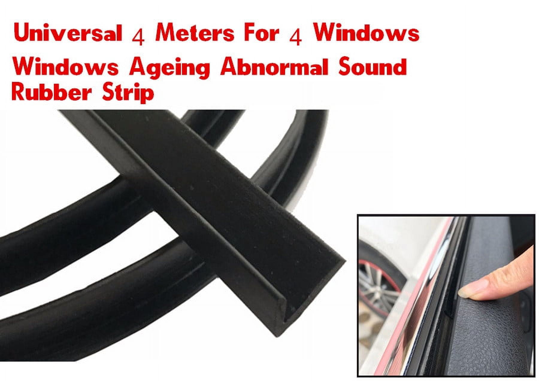 Universal 4M Rubber Sealed Strips Trim Abnormal Sound Noise Windows ...