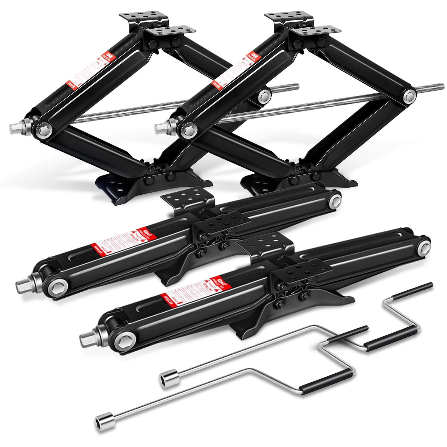 Universal 4Pcs 2.5 Ton (5000 lbs) RV Trailer Stablizing&Leveling ...