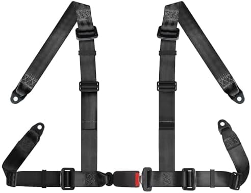 Universal 4Pt belts with Adjustable Back,for UTV ATV Go Kart Excavator ...