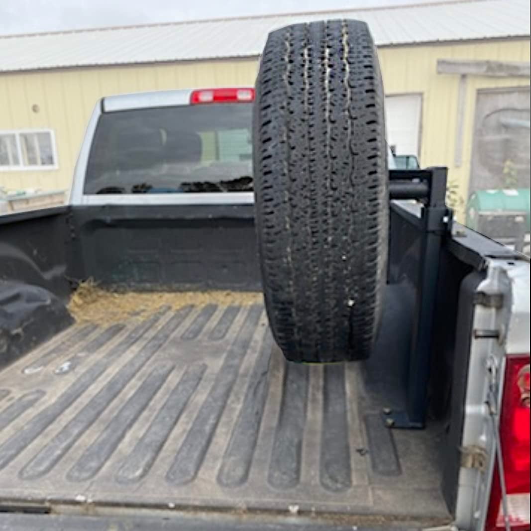 Federal Military Parts Universal 4x4 Bed Mounted Spare Tire Carrier ...