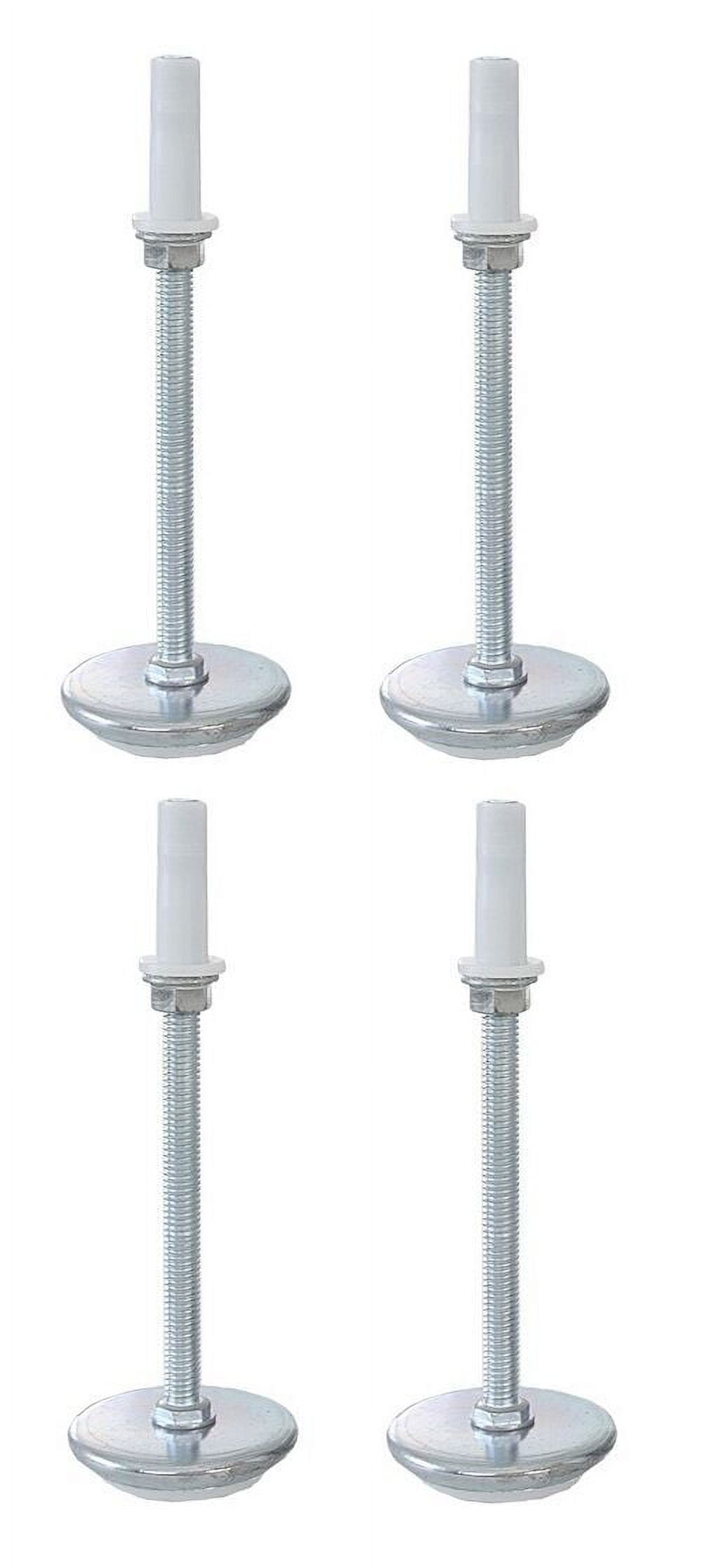 Universal 5" Adjustable Height Bed Frame Risers Threaded Glides/Legs ...