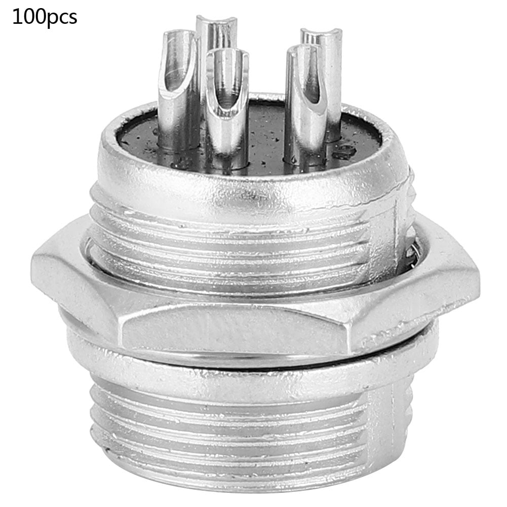 Universal 5 Pin Male Connector Socket, Threaded Connection, 16mm ...