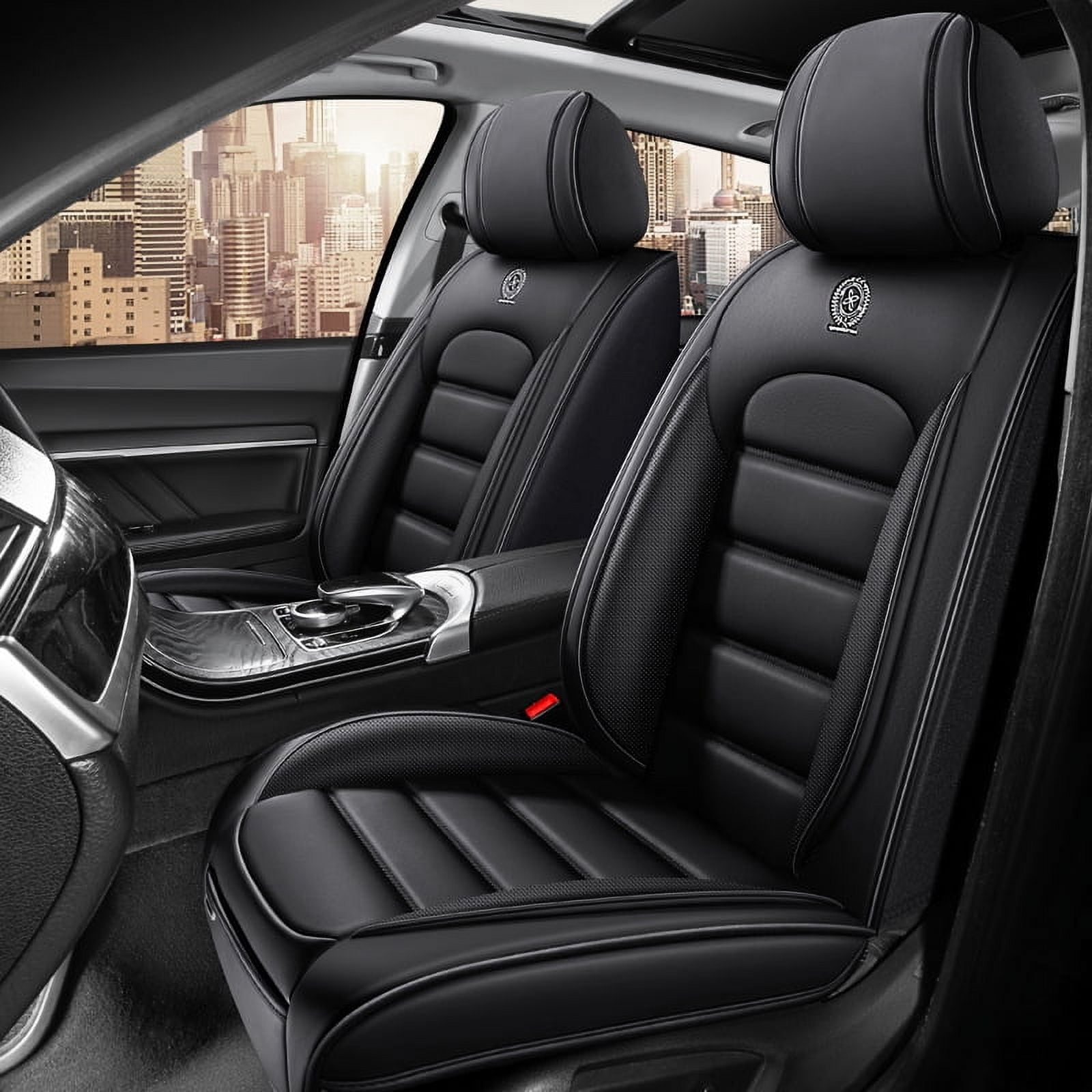 Universal 5-Seater Car Seat Cover | Waterproof PU Leather + Sponge ...