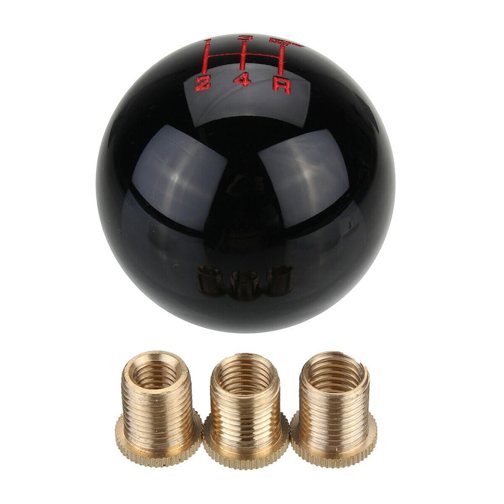 Universal 5 Speed Car Mt Manual Round Ball Gear Shift Knob Shifter ...