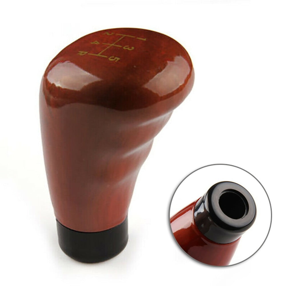 Universal 5-speed Car Manual Gear Shift Knob Shifter Lever Shifter Wood ...