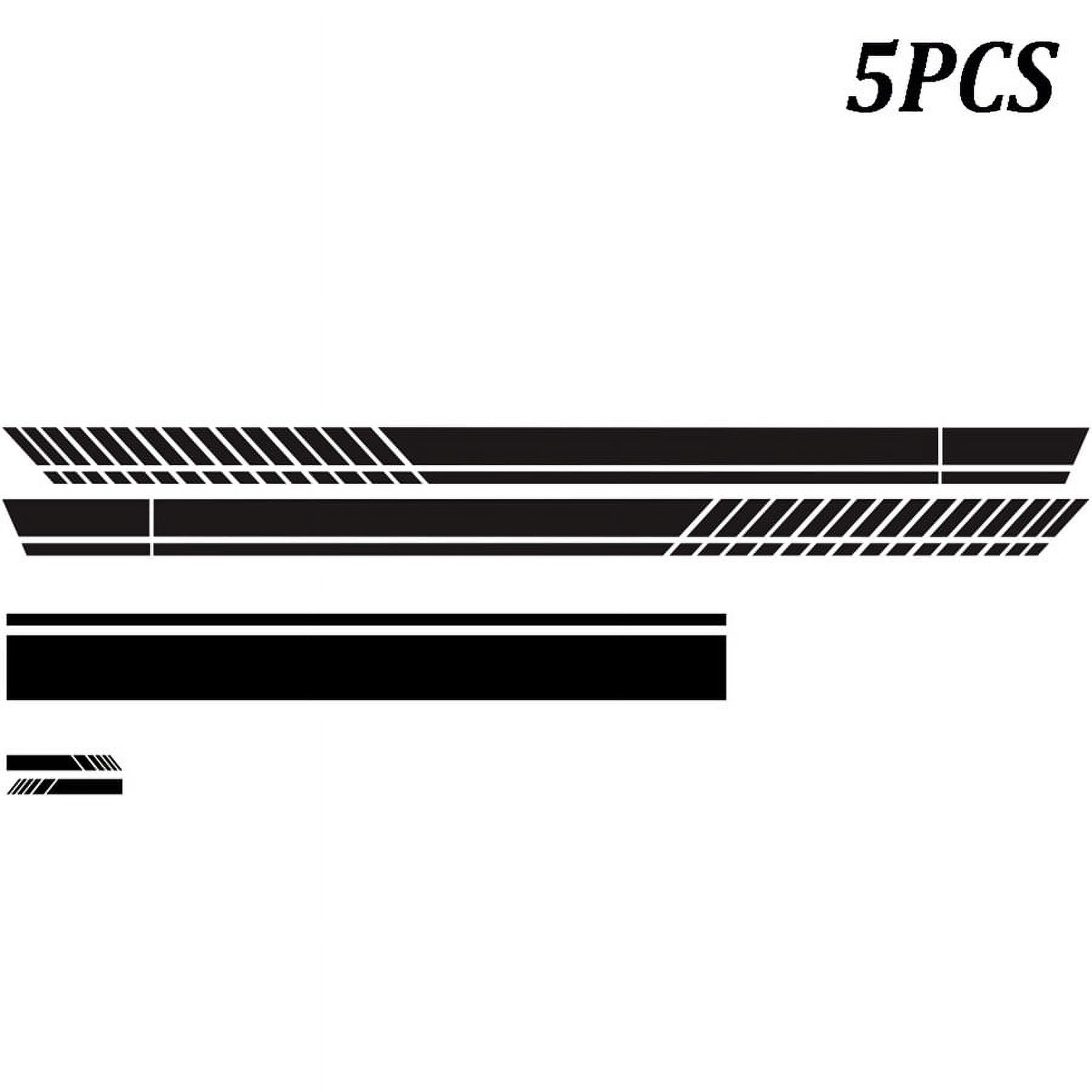 Universal 5PCS Car Racing Decals PVC Sticker Side Door Body Hood ...