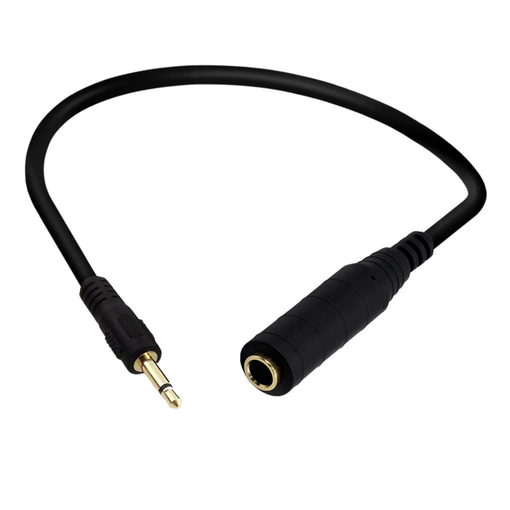 Universal 6.35mm to 3.5mm Mono/Stereo Headphone Guitar Extension Cable ...