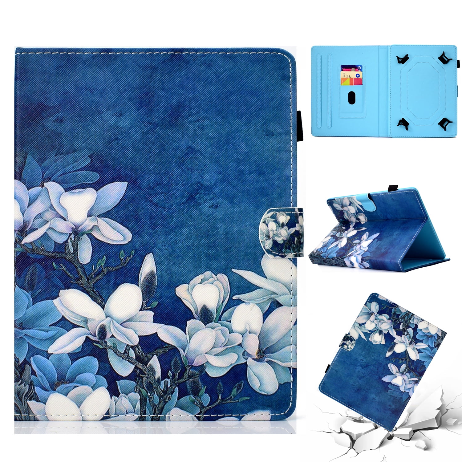 Universal 6- 7 Inch Tablet Caes, Allytech Stand Folio Wallet Case Cover ...