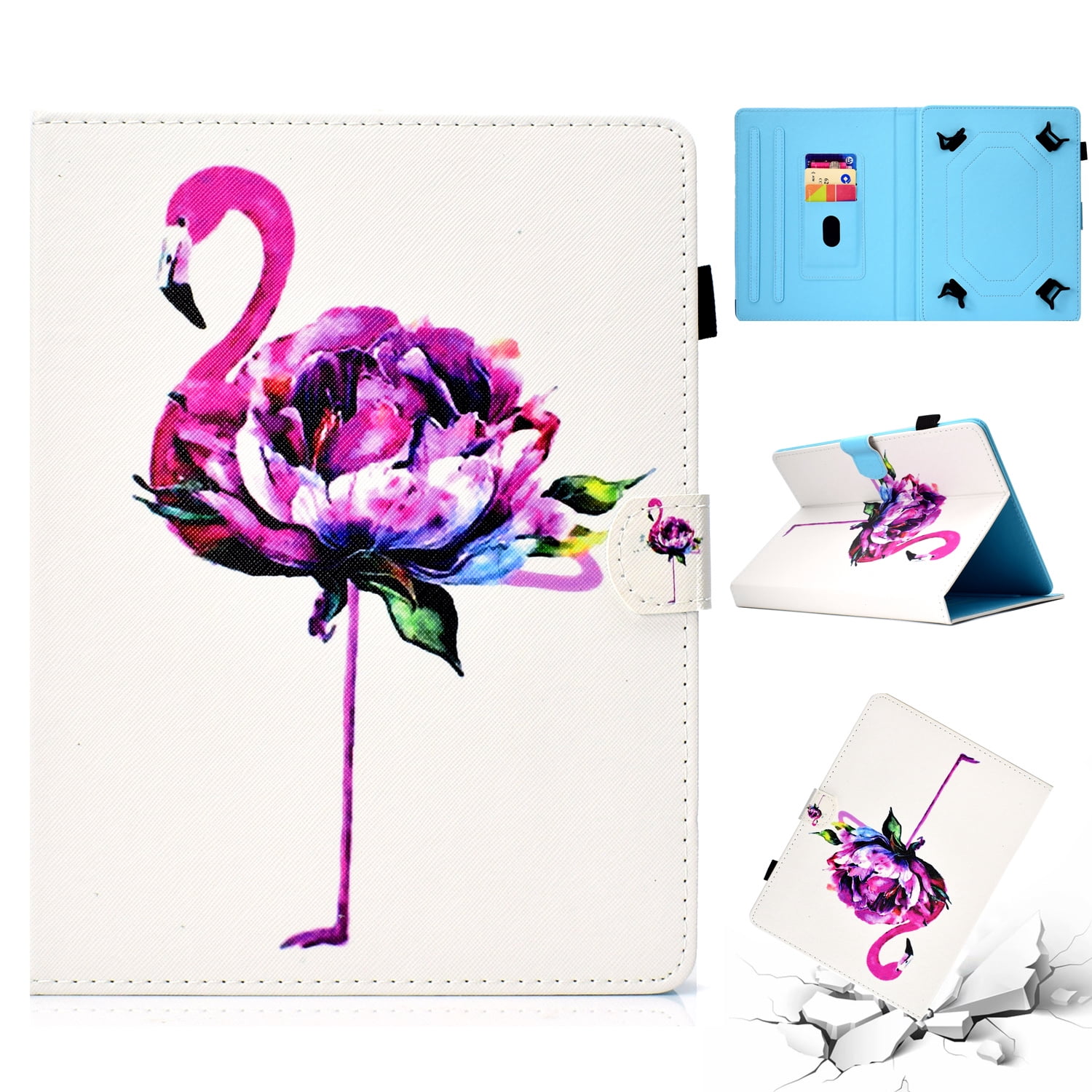 Universal 6- 7 Inch Tablet Caes, Allytech Stand Folio Wallet Case Cover ...