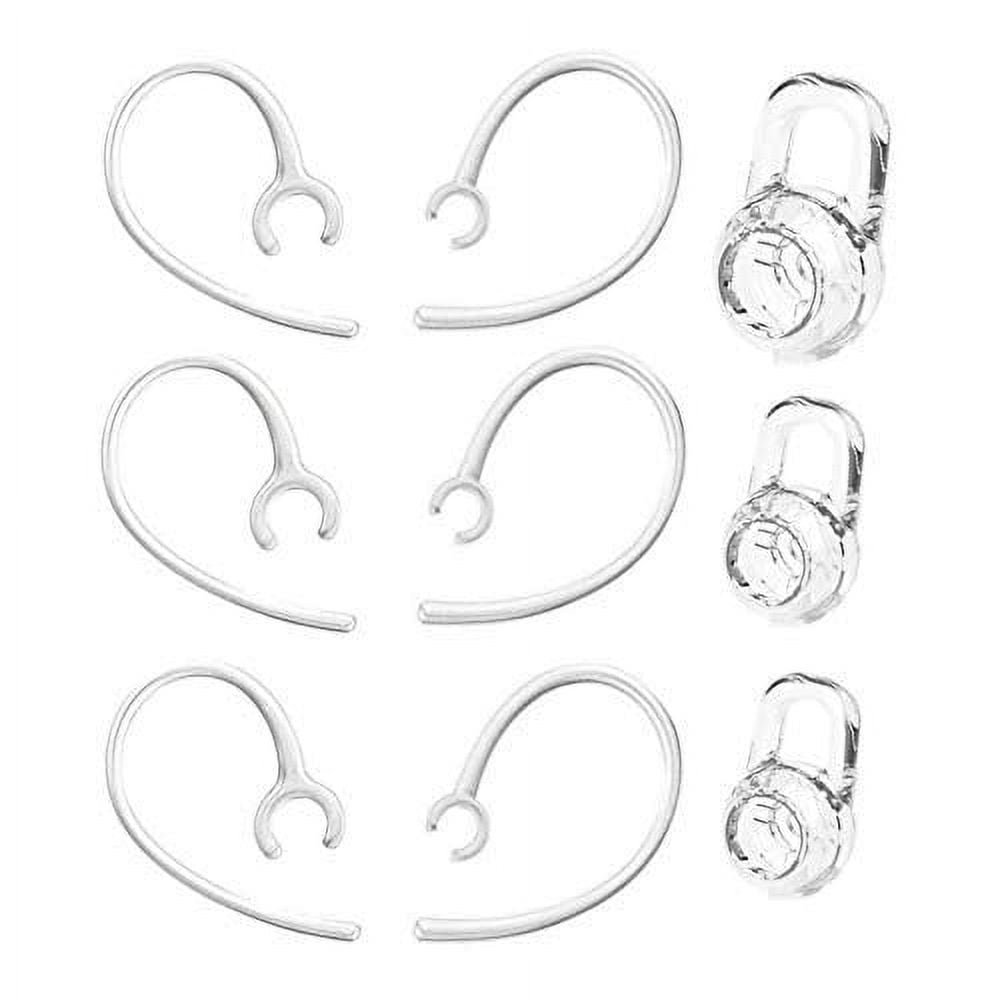 Universal 6 Pack Earhooks w/Replacement Earbuds Ear Gels Tips Small, Medium, Large for ...