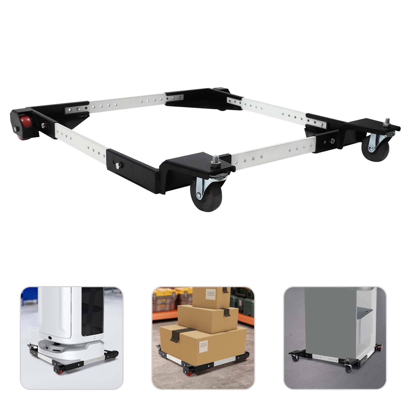 Universal 600 Lb Mobile Base Fully Adjustable Mobile Base with 2 ...
