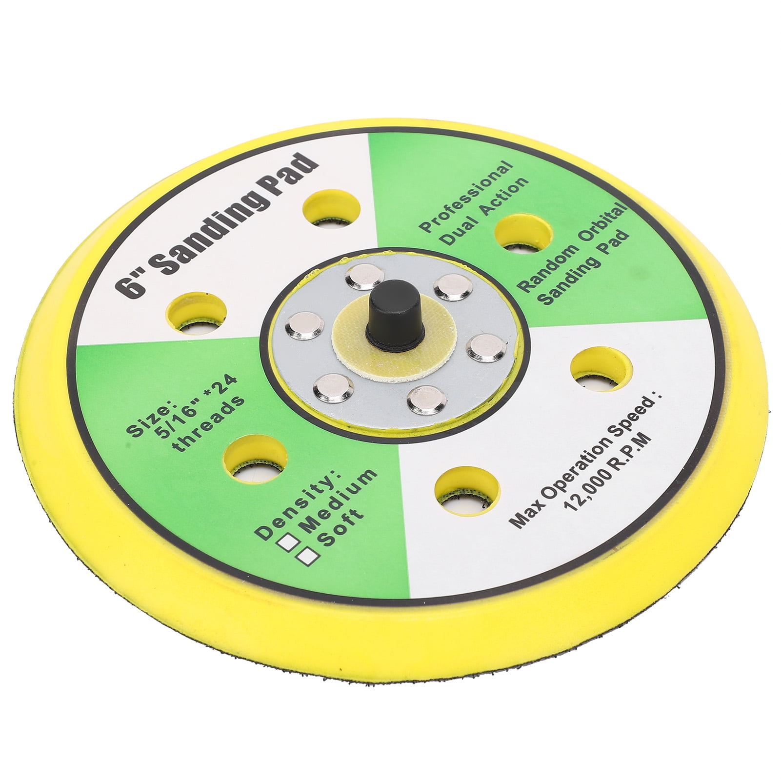 Universal 6in Sander Sanding Pad Round Grinding Disc Abrasive Polishing ...