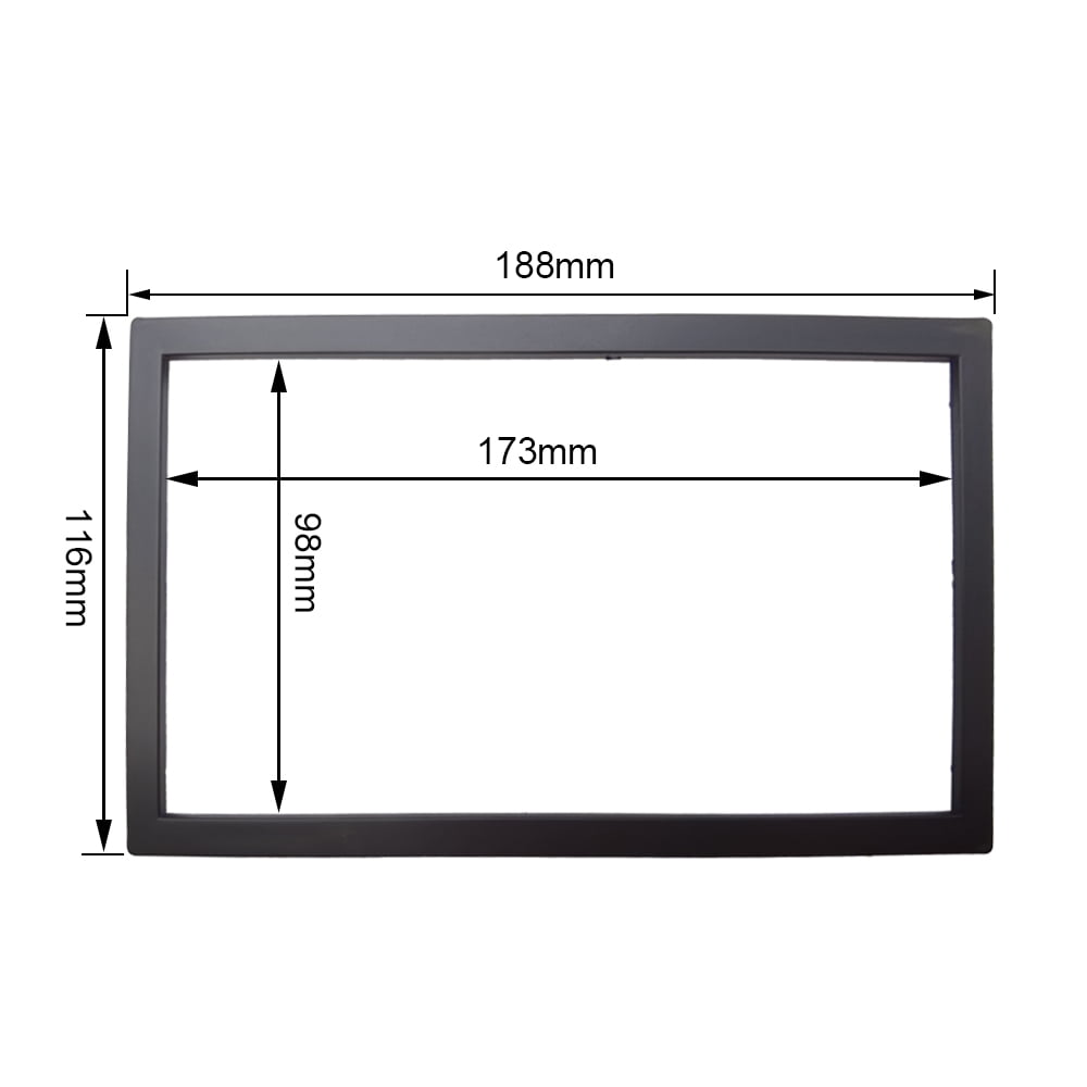 Universal 7 Inch 2Din Stereo Car Audio Frame Auto Radio Android Player ...