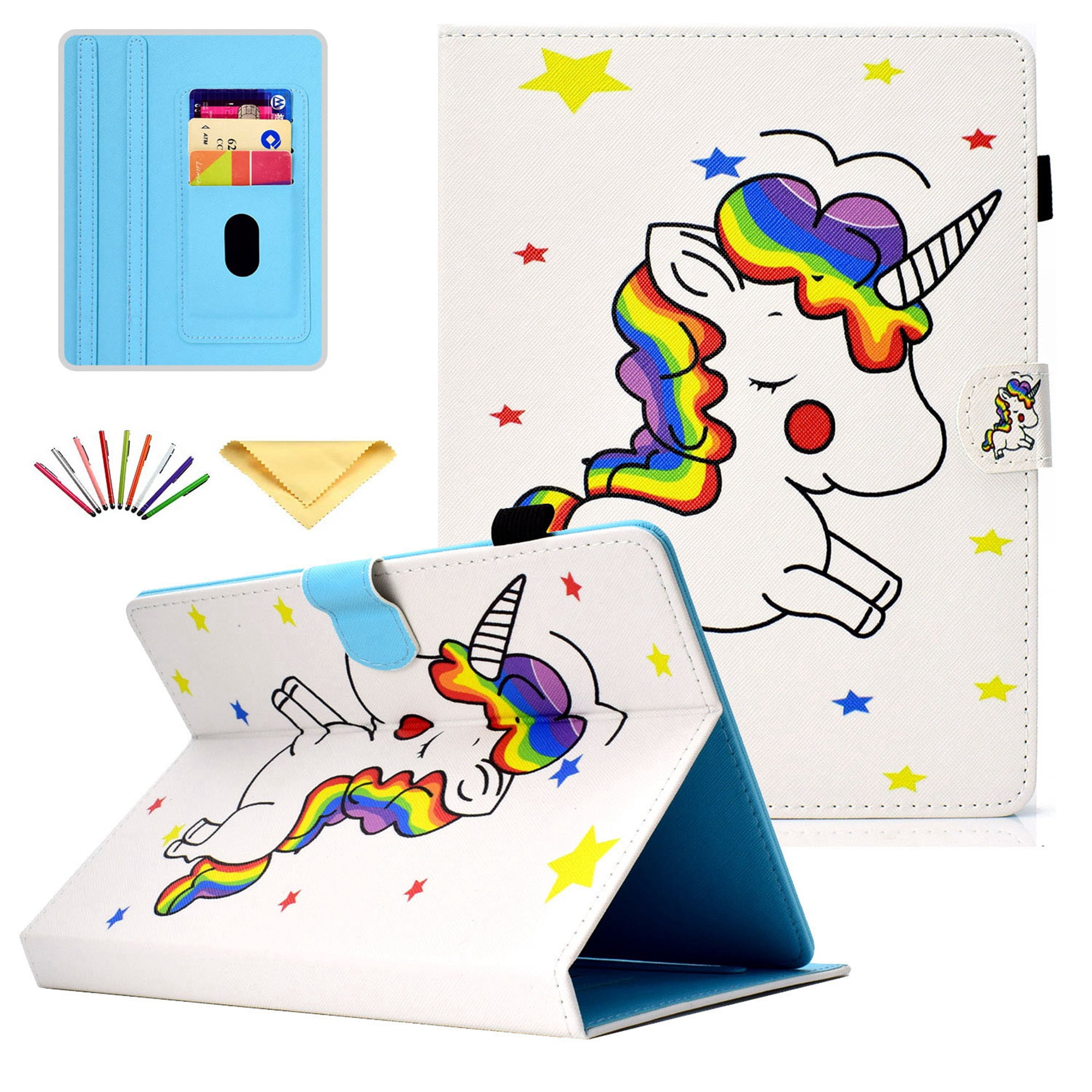 Universal 7 Inch Tablet Flip Case PU Leather Shockproof Stand Case ...