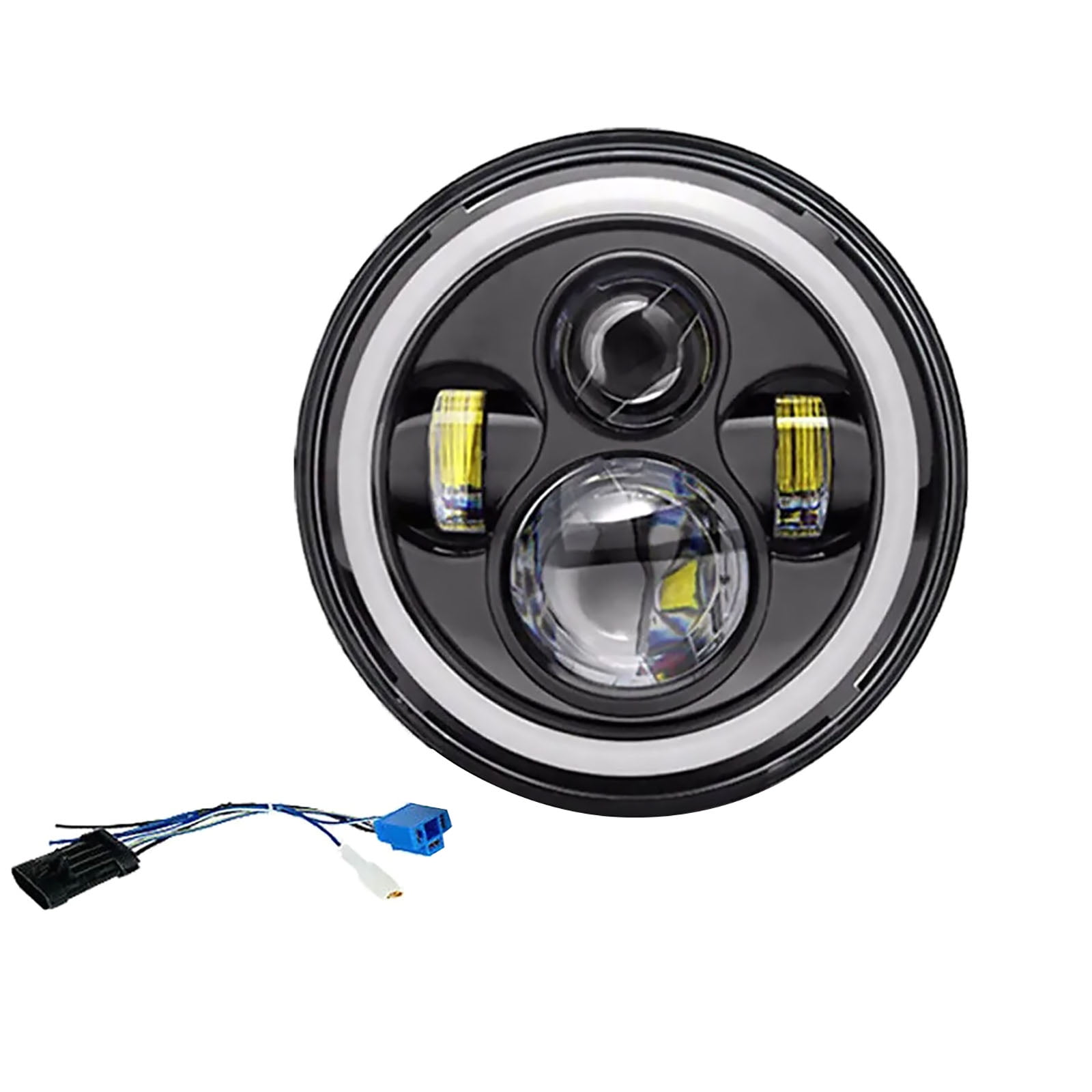 Universal 7" LED Motorcycle Projector Headlight for Various Models ...