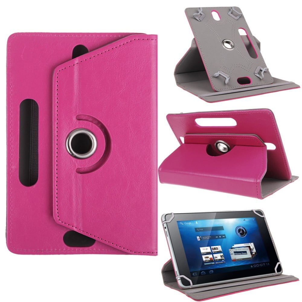 Universal 7 inch Leather Tablet Case Cover - Multi-Angle Stand ...