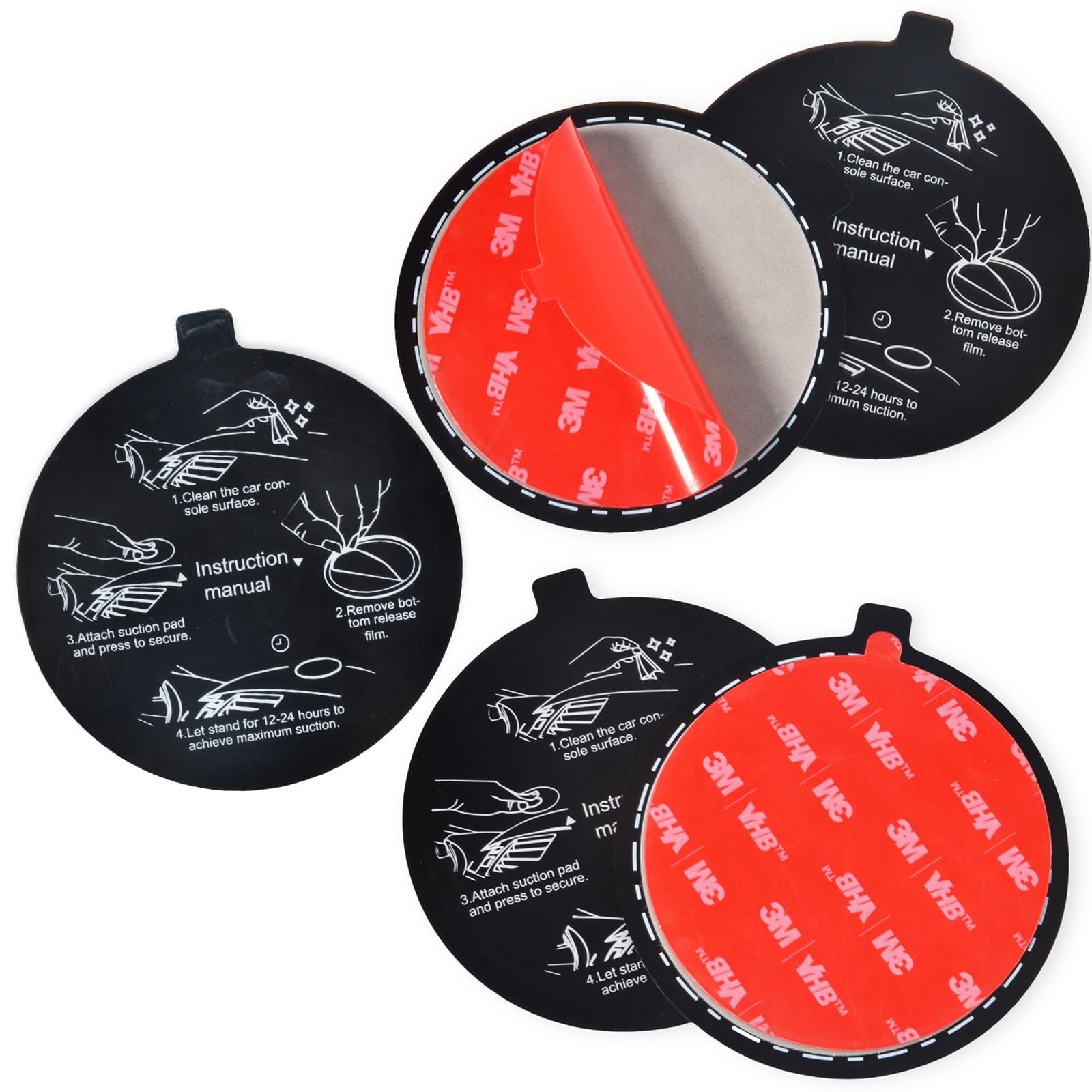 Universal 78mm Adhesive Dashboard KEF16 Pad, Mounting Disk Replacement ...