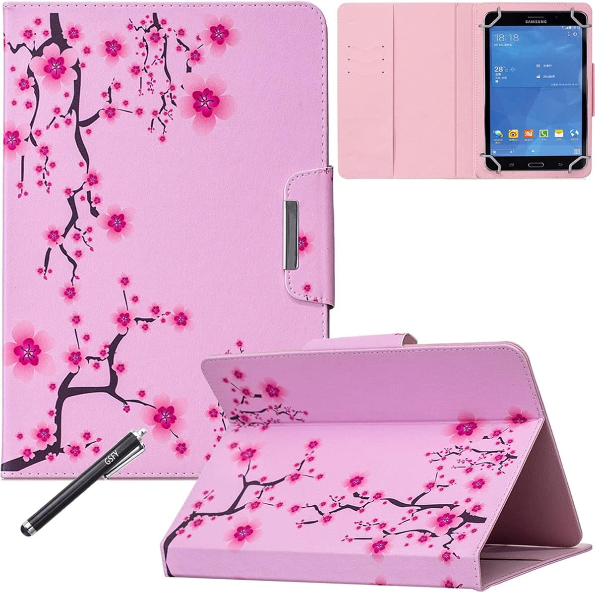 Universal 8.0 inch Tablet Case, Newshine Magnetic Closure Flip Stand ...