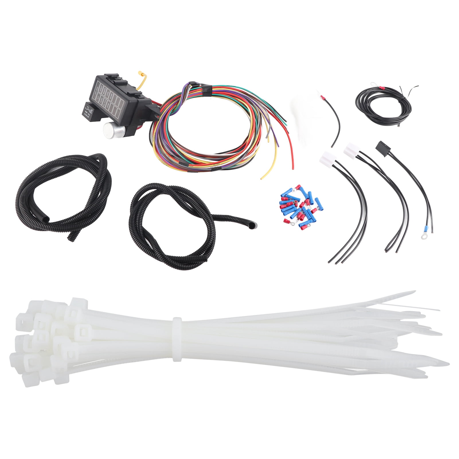 Universal 8-Circuit Fuse Wire Harness Kit for Muscle Car Hot Rod Street ...