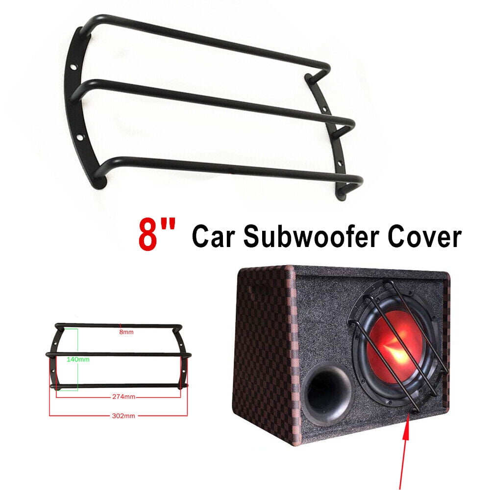 Universal 8" Metal Car 3 Bar Grille Subwoofer Audio Speaker Grill Cover ...